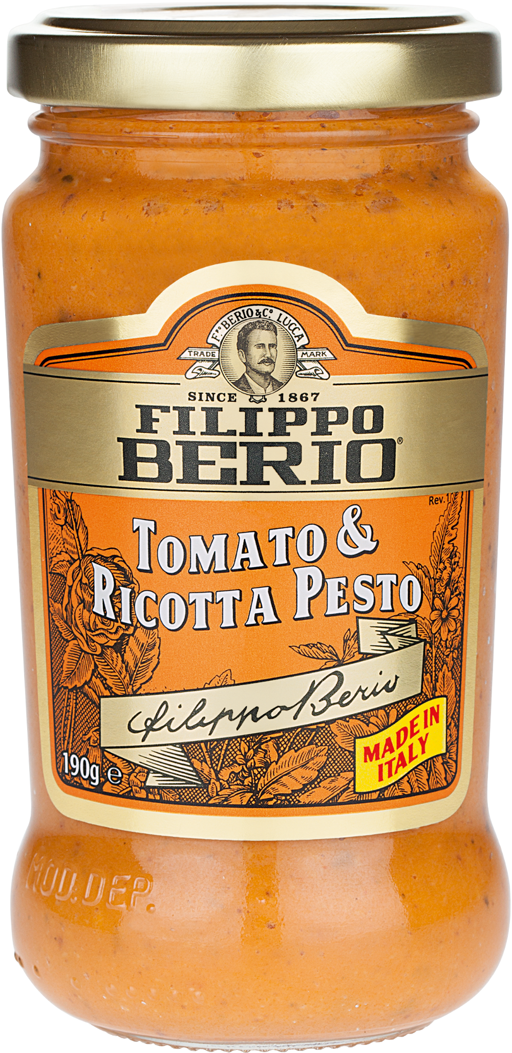 Filippo Berio Tomato & Ricotta Pesto 190G – London Food Hall
