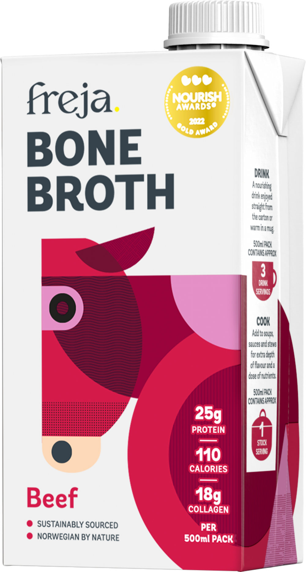 Freja Beef Bone Broth 500Ml – London Food Hall
