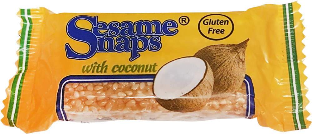 Sesame Snaps Sesame Snaps With Coconut 30G - Box of 24 – London Food Hall
