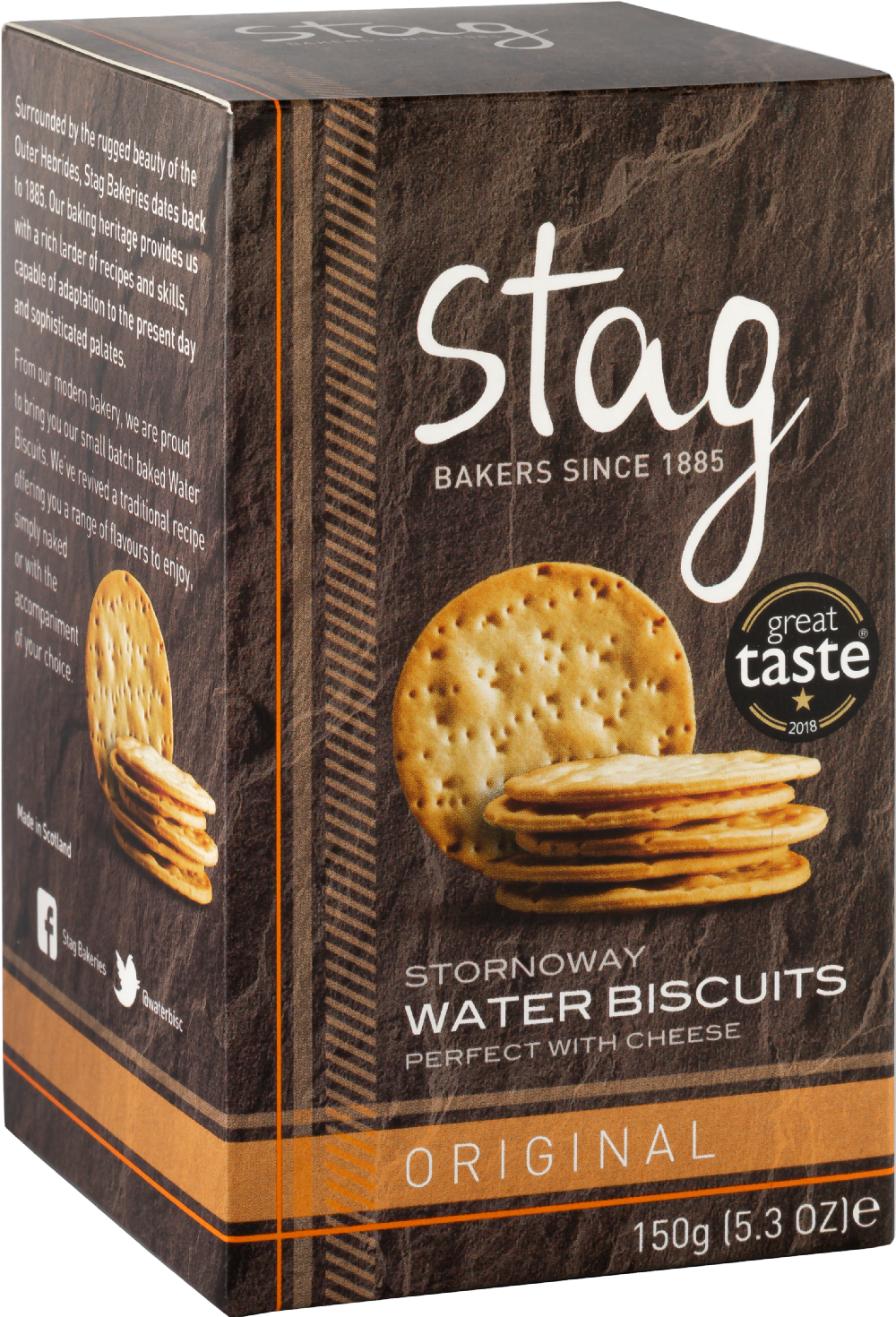 Stag Stornoway Water Biscuits - Original 150G – London Food Hall