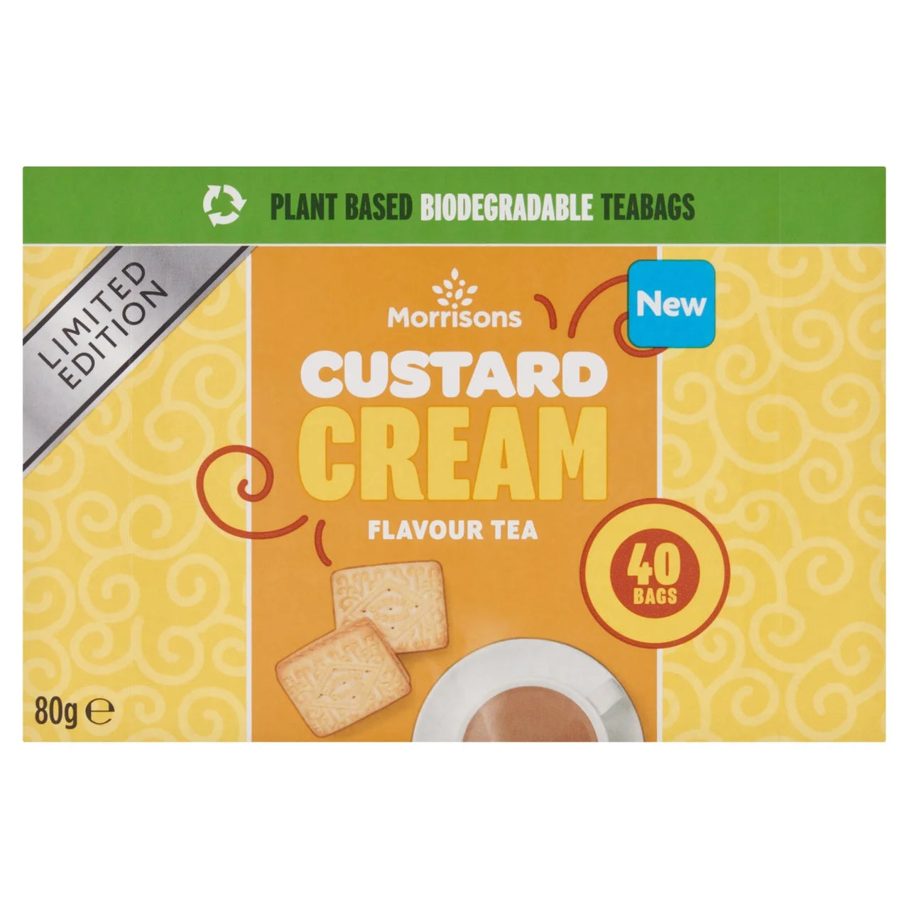Morrisons Custard Cream Tea Bags 40s – London Food Hall