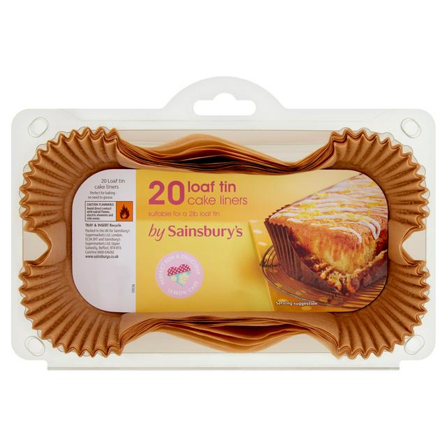 Sainsbury's Loaf Tin Cake Liners x20 – London Food Hall