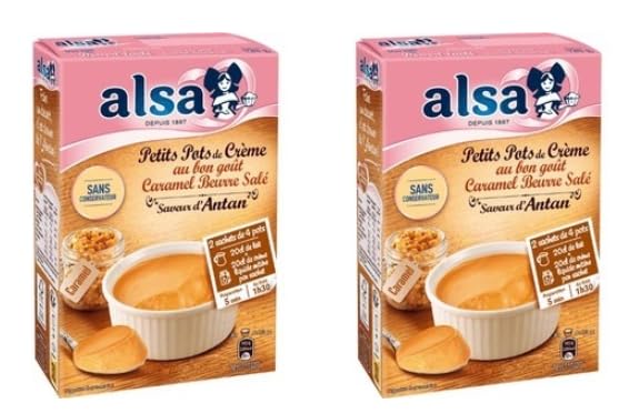 Alsa Preparation Small Pots Cream Caramel Salted Butter, Pack of 2 ...